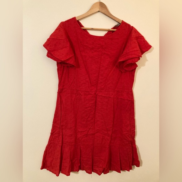 Dresses | Red Frilly Dress | Poshmark